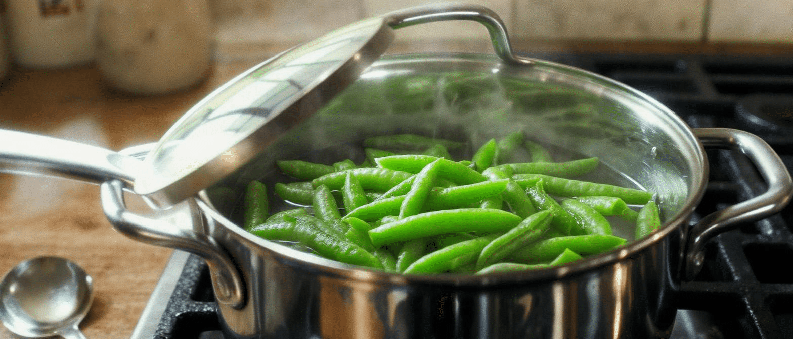 Cuire des haricots verts frais pour un croquant et une couleur éclatants